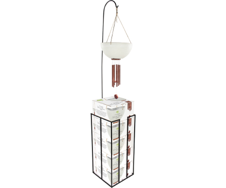 14" Hang Plntr Wind Chime/Rack Ivory - S98 98060610